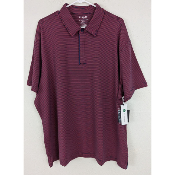 01.Algo | Shirts | New Algo Sz Xxl Sh Performance Knit Polo Top Blue ...
